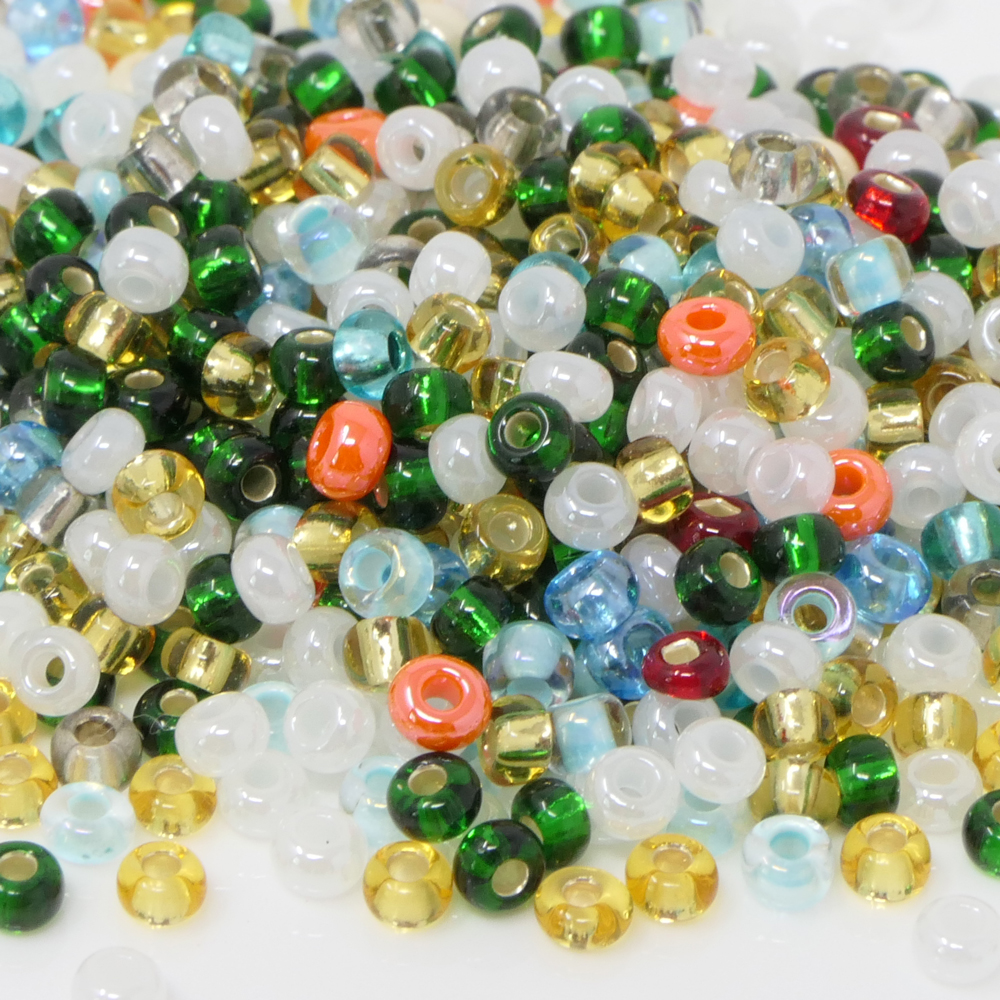 Rocailles Perlen-Mix 650 St. Glasperlen bunt 3mm Indianerperlen zum Basteln 8/0 | eBay